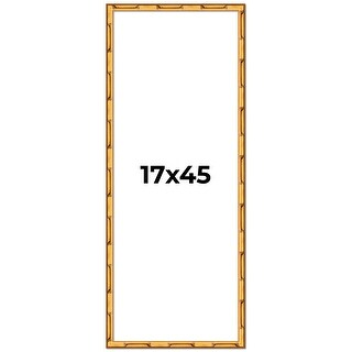 17x45 Frame Gold Bamboo Solid Wood Picture Frame | 1 Inch Moulding - Bed Bath & Beyond - 38032938